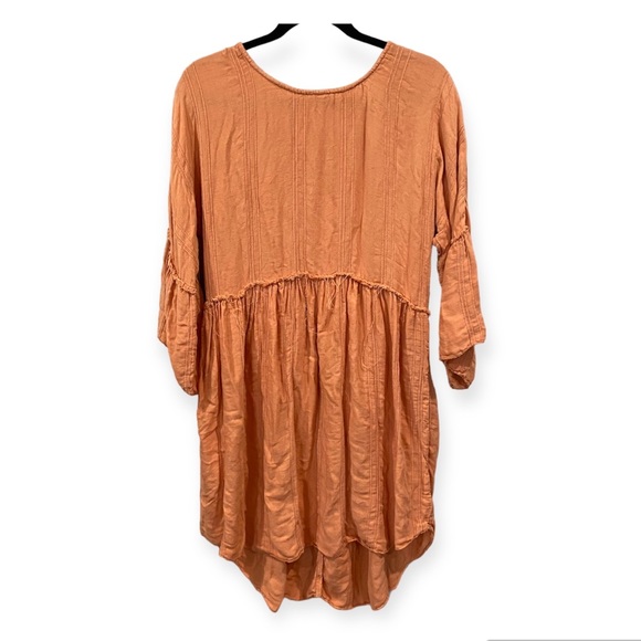 Rip Curl | Dresses | Rip Curl Flowy Relaxed Boho Raw Edge Dress Orange ...